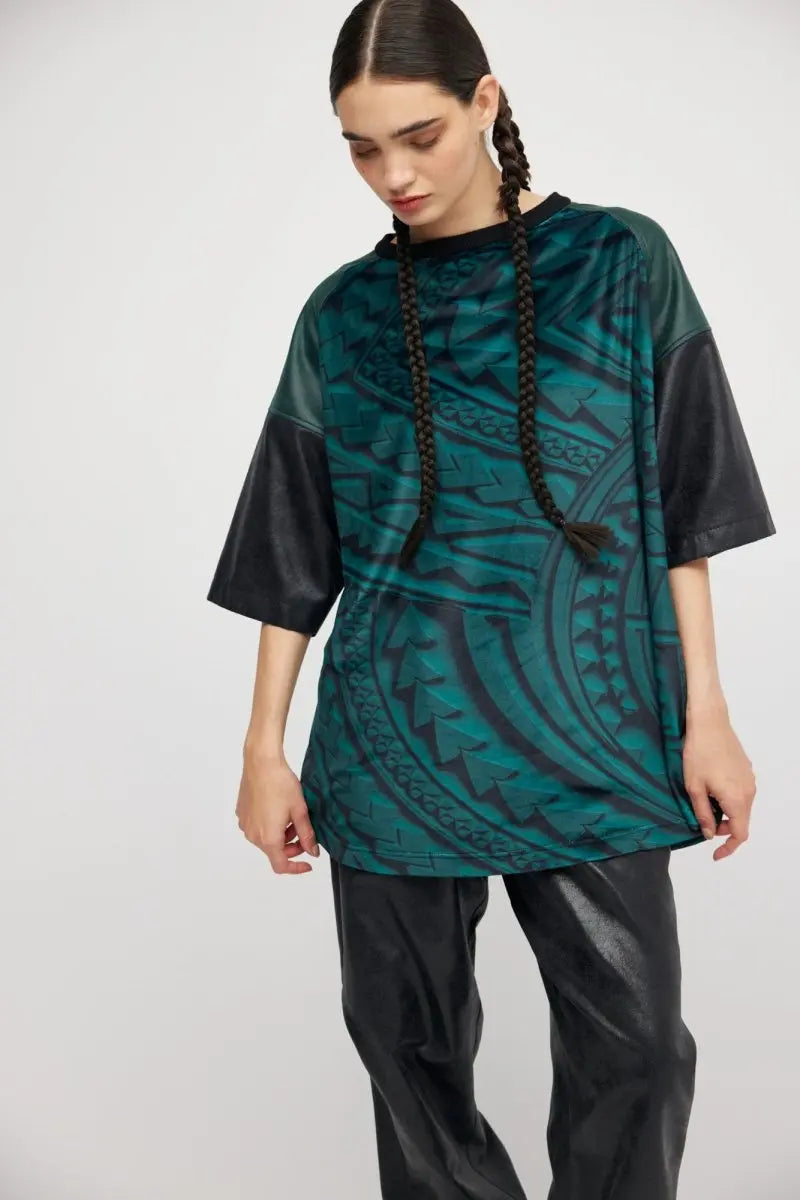 Mix Green Maori Blouse – COLORAT