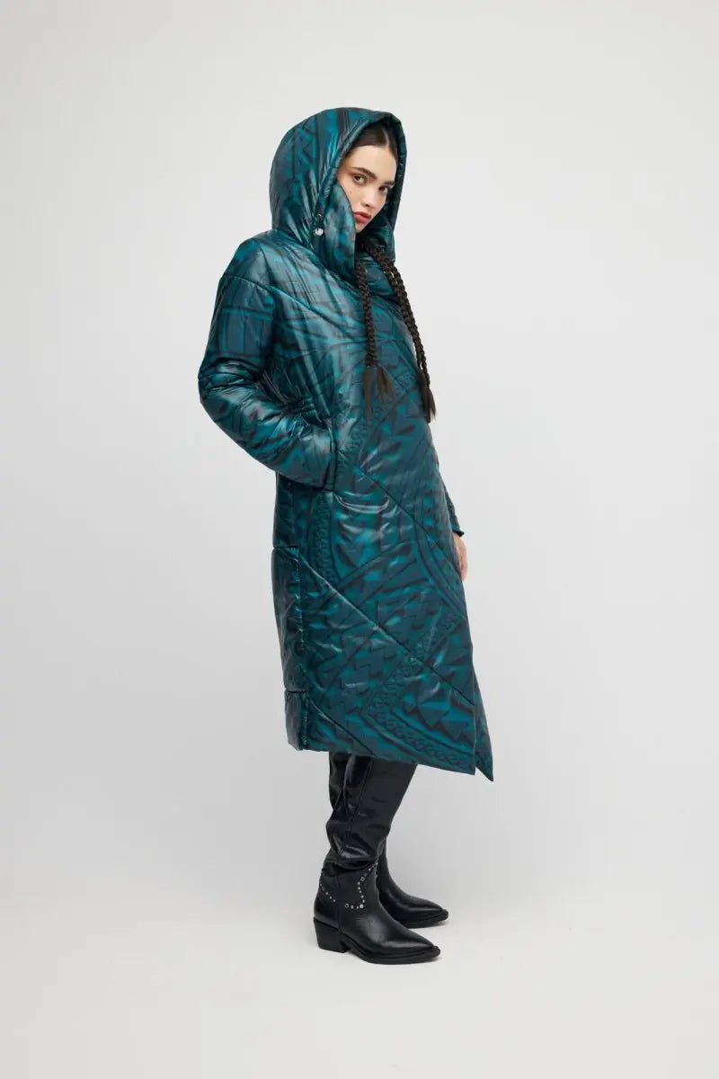 Green Maori Coat – COLORAT